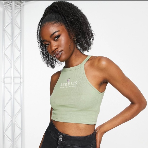 stradivarius | Tops | Stradivarius Fruit Beaded 9s Tank Top Berries ...